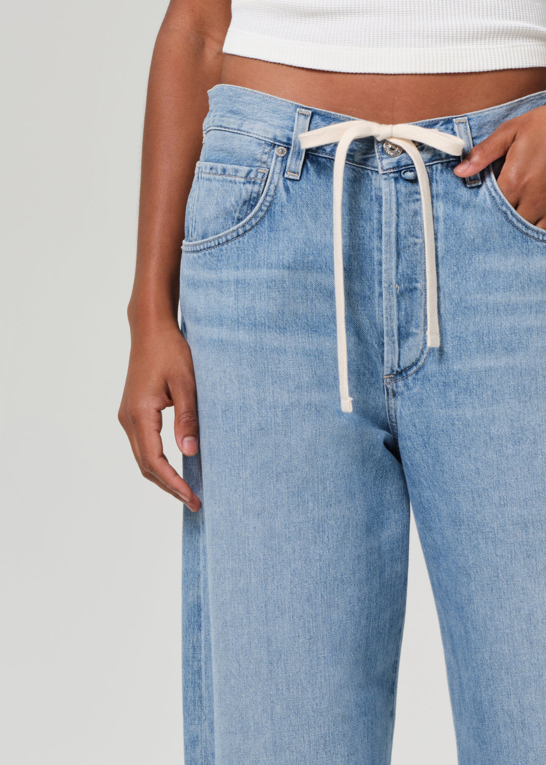 Brynn Drawstring Trouser in Blue Lace – Citizens of Humanity