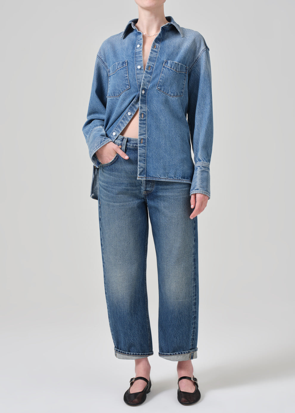 Dahlia Bow Leg Baby Roll in Brielle – Citizens of Humanity