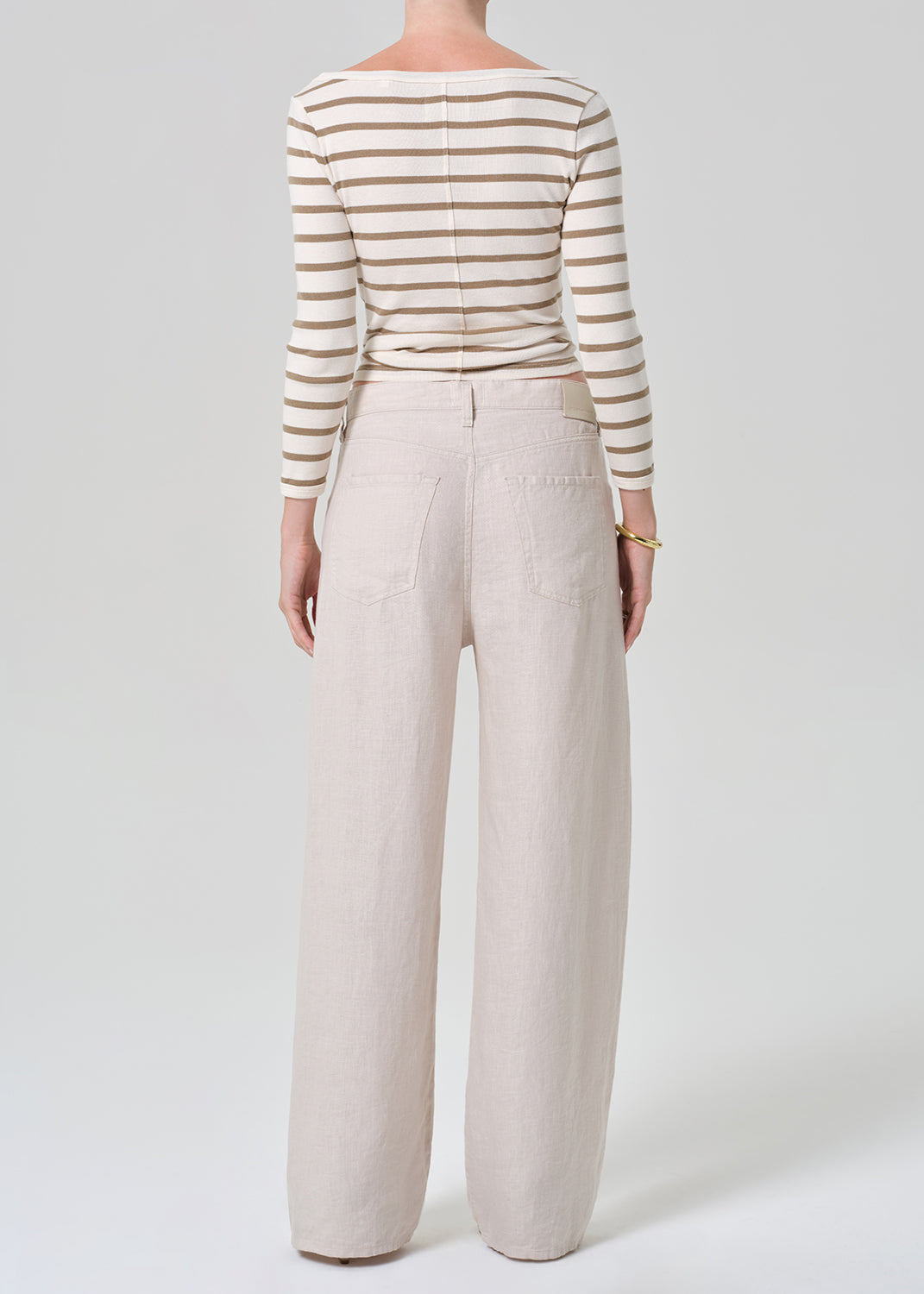 Petite Brynn Drawstring Trouser in Pale Stone – Citizens of Humanity