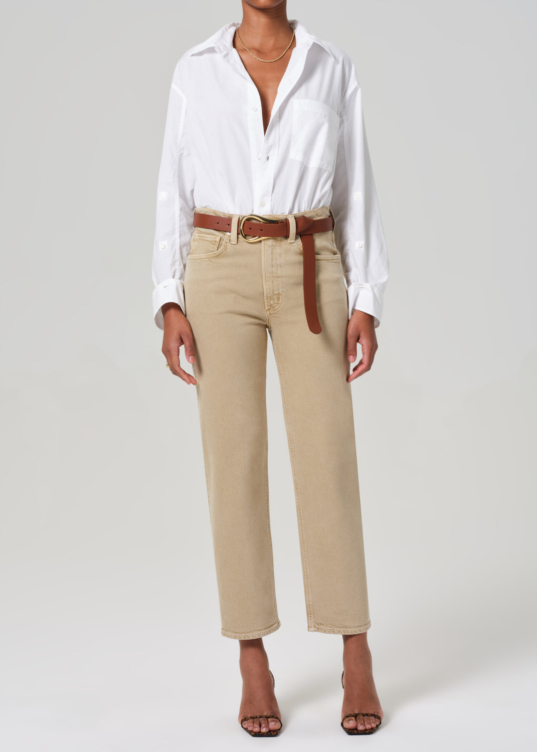 Palma Straight Clean Hem in Hempseed – Citizens of Humanity