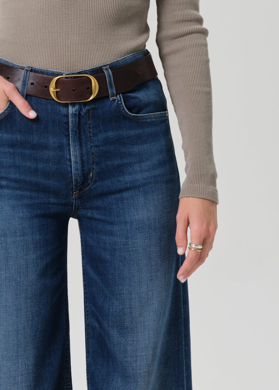 Lyra Long Wide Leg in Elm – Citizens of Humanity