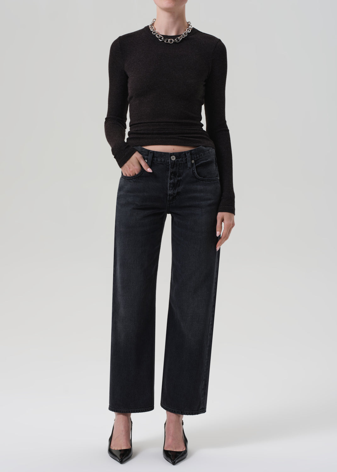 Lindz Easy Straight in Vintage Black – Citizens of Humanity