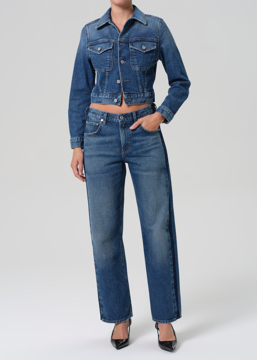Lindz Easy Straight Tuxedo Stripe in Liro – Citizens of Humanity