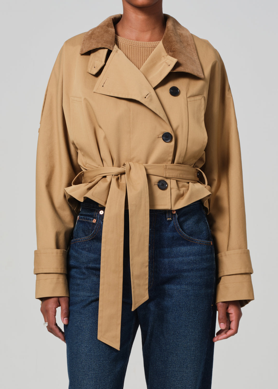 Kiernen Cropped Barn Jacket in British Tan – Citizens of Humanity