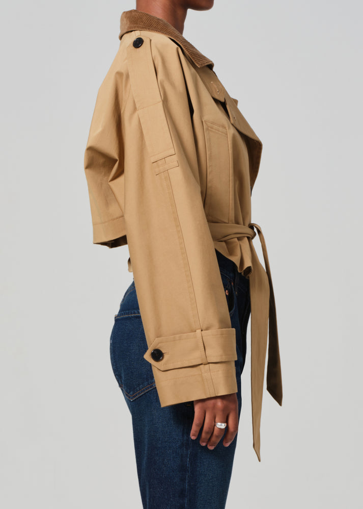 Kiernen Cropped Barn Jacket in British Tan – Citizens of Humanity
