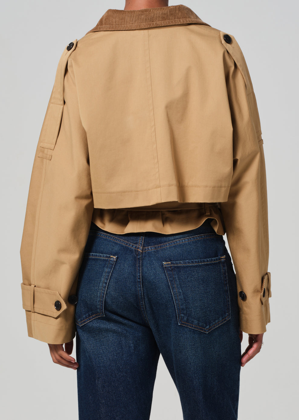 Kiernen Cropped Barn Jacket in British Tan – Citizens of Humanity