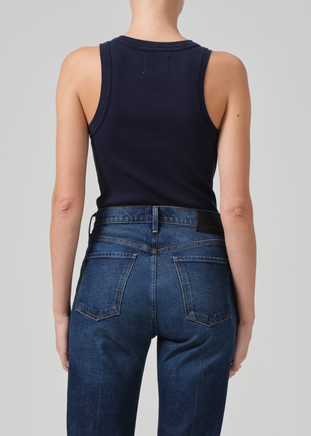 Isabel Rib Tank in Navy – Citizens of Humanity