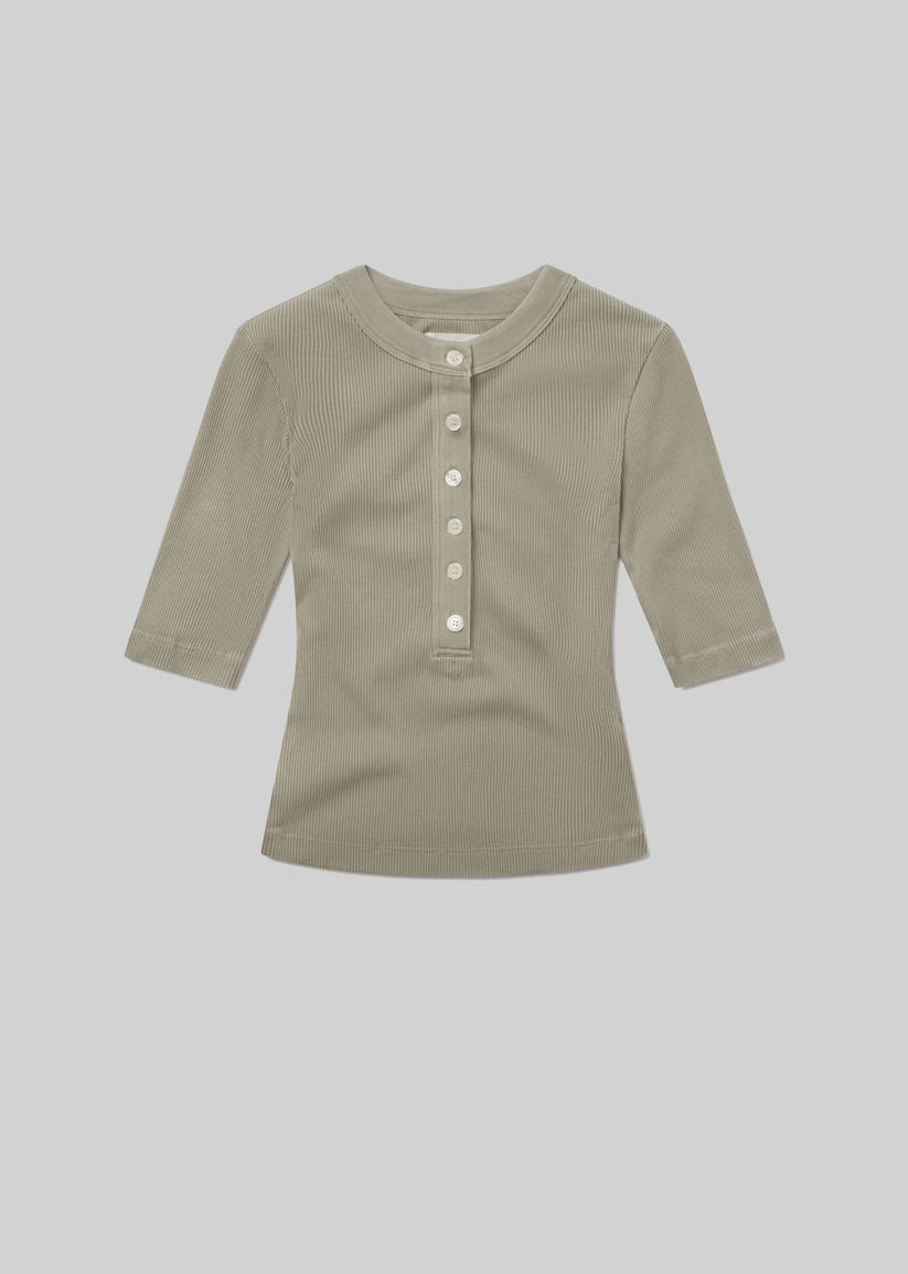 Nali Short Sleeve Henley in Flora – Citizens of Humanity