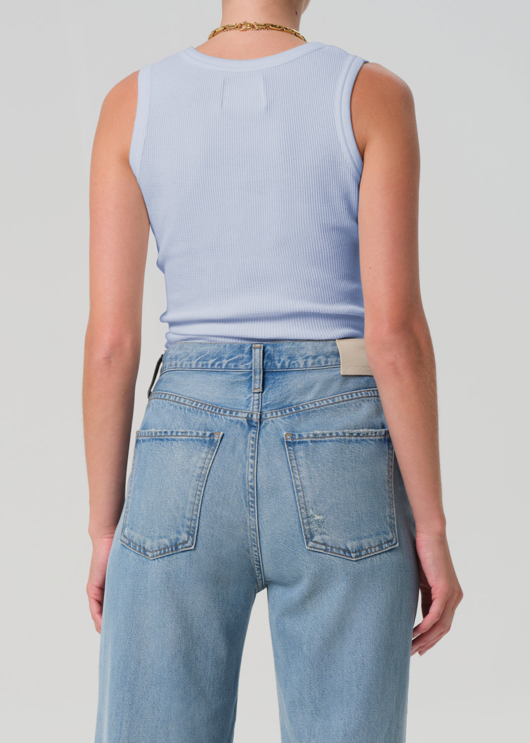 Inez Waffle Tank in Periwinkle – Citizens of Humanity